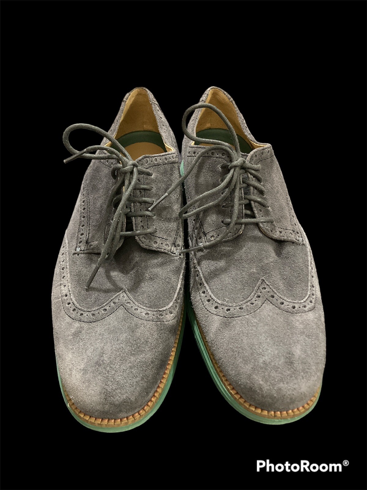 Cole Haan Grand OS Mens Oxford Grey Suede Size 11.5 S… - Gem