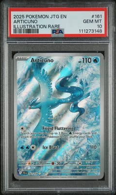 2025 POKEMON JTG EN-JOURNEY TOGETHER ILLUSTRATION RARE #161 ARTICUNO ...