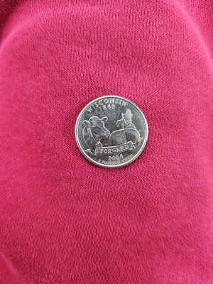 2004-P Wisconsin Leaf Error Quarter Dollar Coin- Circulated ...