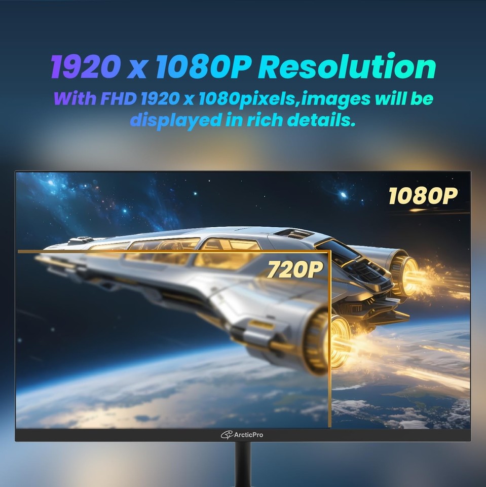 22 inch 100Hz Monitor, Full HD (1920 x 1080p) Computer Monitor, 105% ...