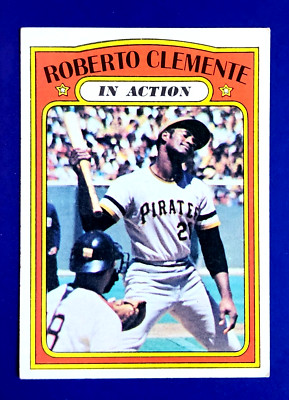 1972 Topps Roberto Clemente #310 Pirates HOF In Action IA SP EX ...