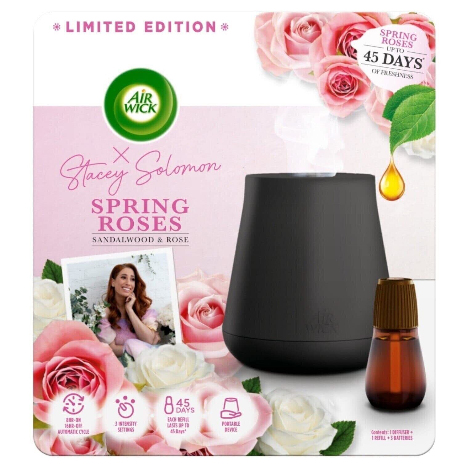 Air Wick Essential Mist Complete Stacey Solomon Spring Roses Kit ...