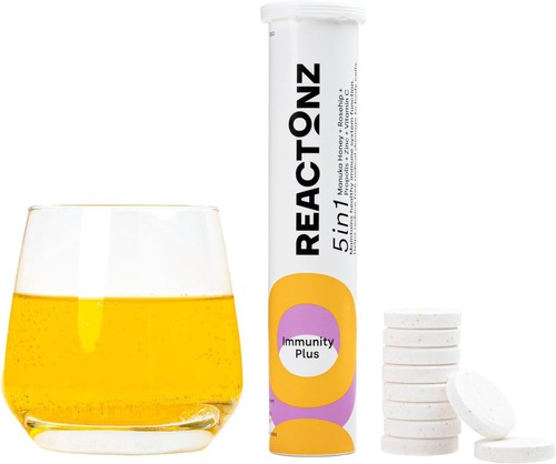 Immunity Plus (5 in 1) Action Effervescent Tablets with Vitamin C Zinc Manuka | eBay