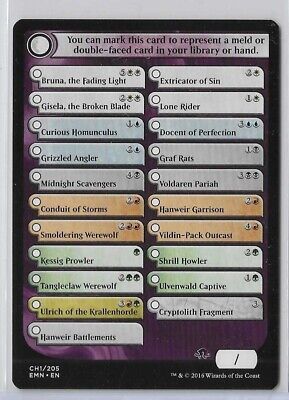 MTG Checklist 1 Eldritch Moon (EMN) Checklist Magic Card #CH1/205 ...