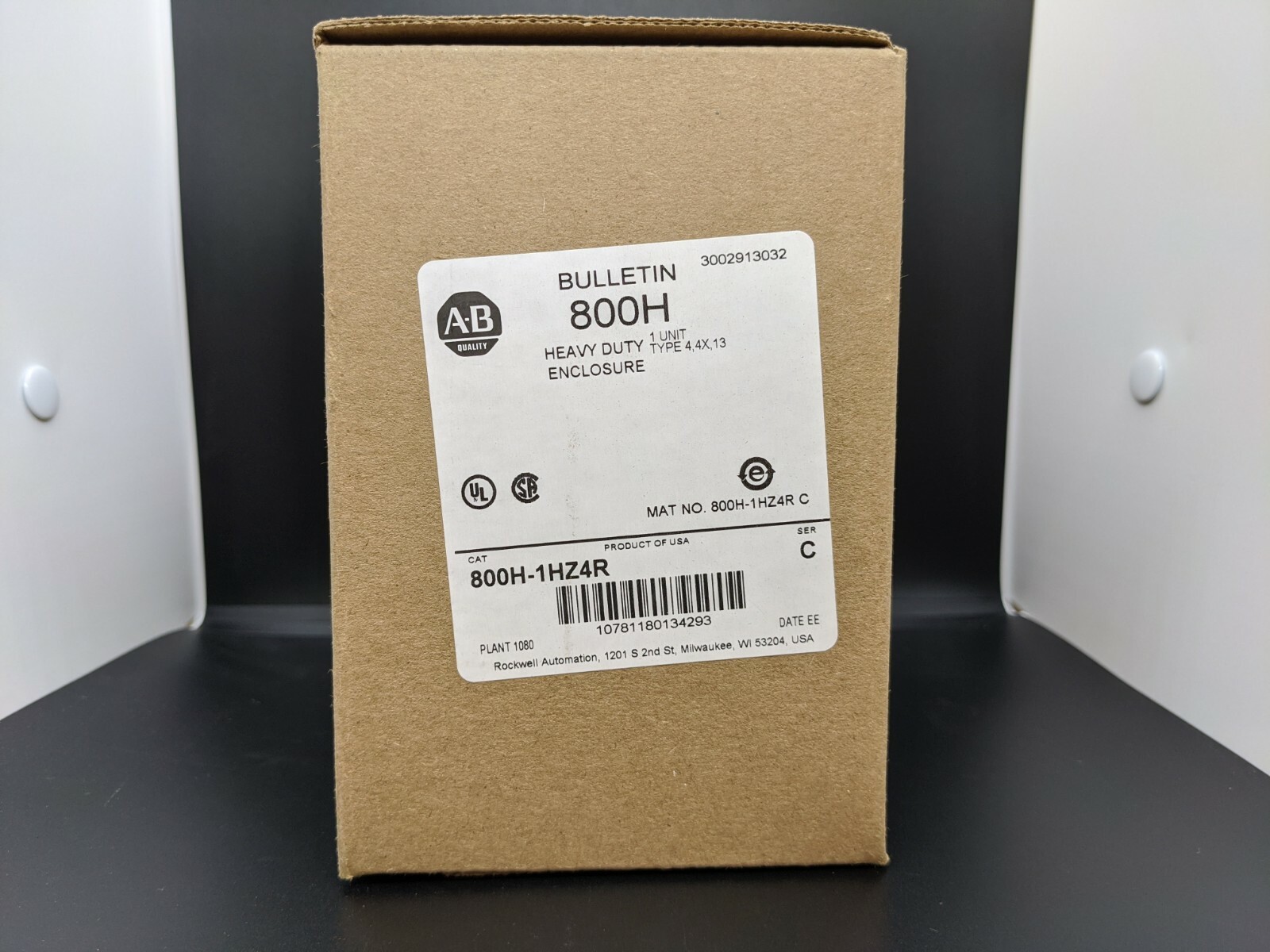 Allen Bradley 800H-1HZ4R Heavy Duty Enclosure 1 Hole 1 3/4" Diameter ...