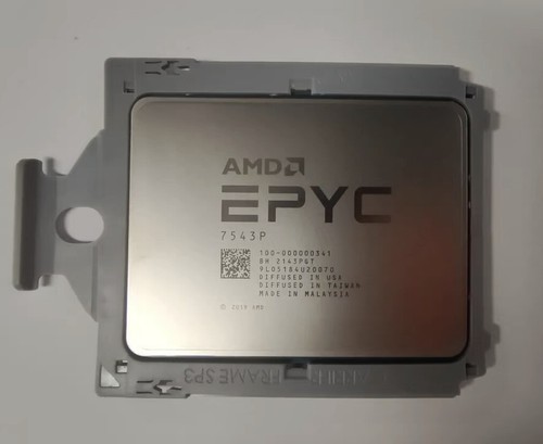 AMD EPYC 7543P 2.8GHz 3.7GHz 32 cores 64 threads 225W CPU processor ...