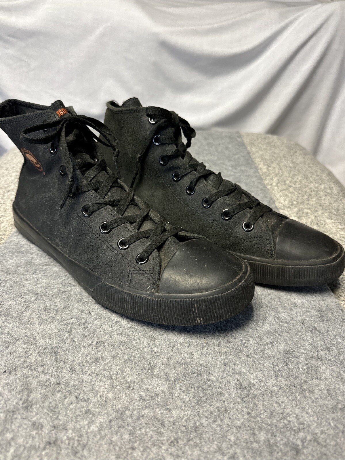 NEW Harley-Davidson Baxter Black Motorcycle Shoes Boo… - Gem
