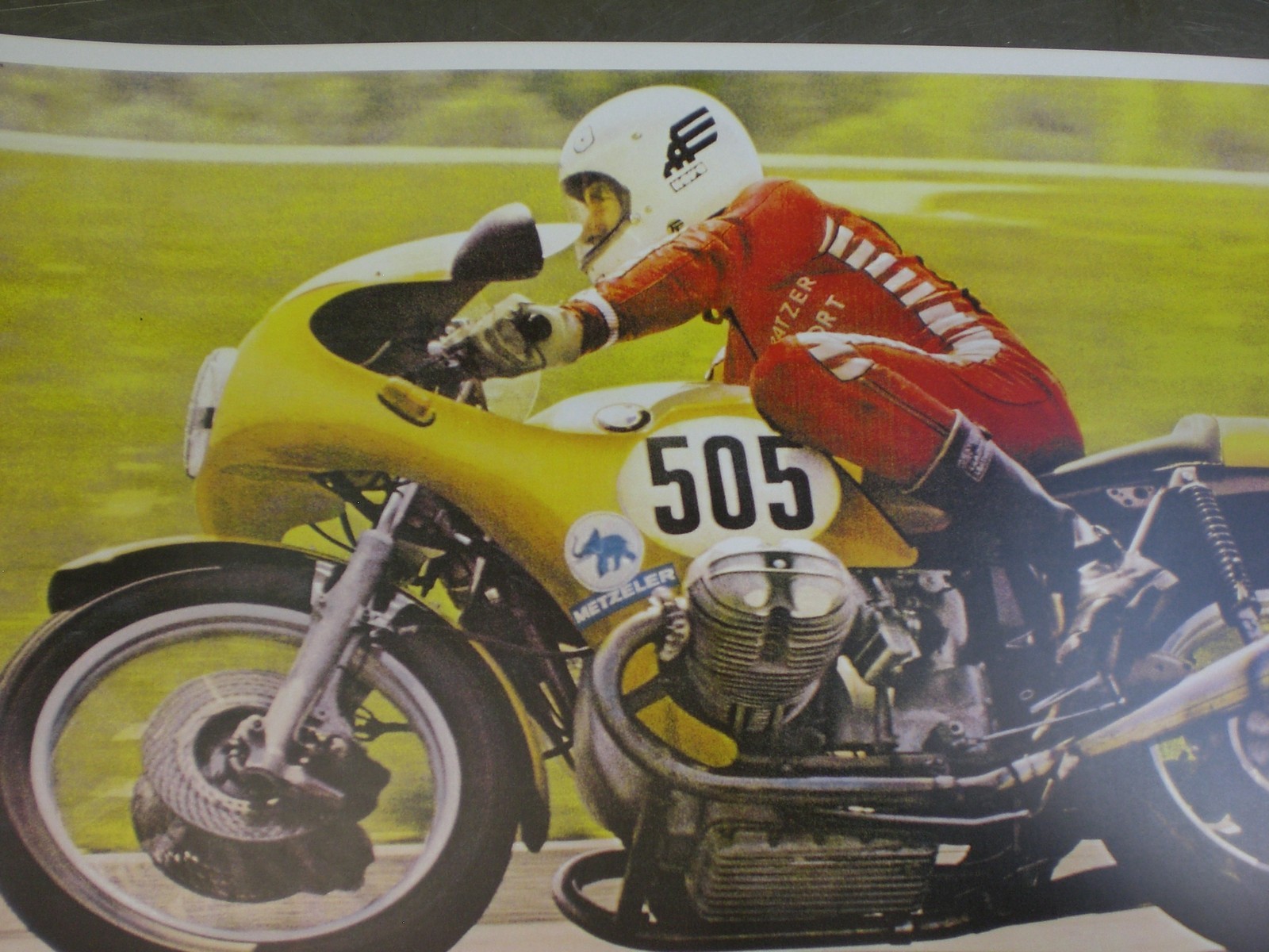 BMW R90S Racing Poster Metzeler Airhead Vintage Motorcycle Race | eBay