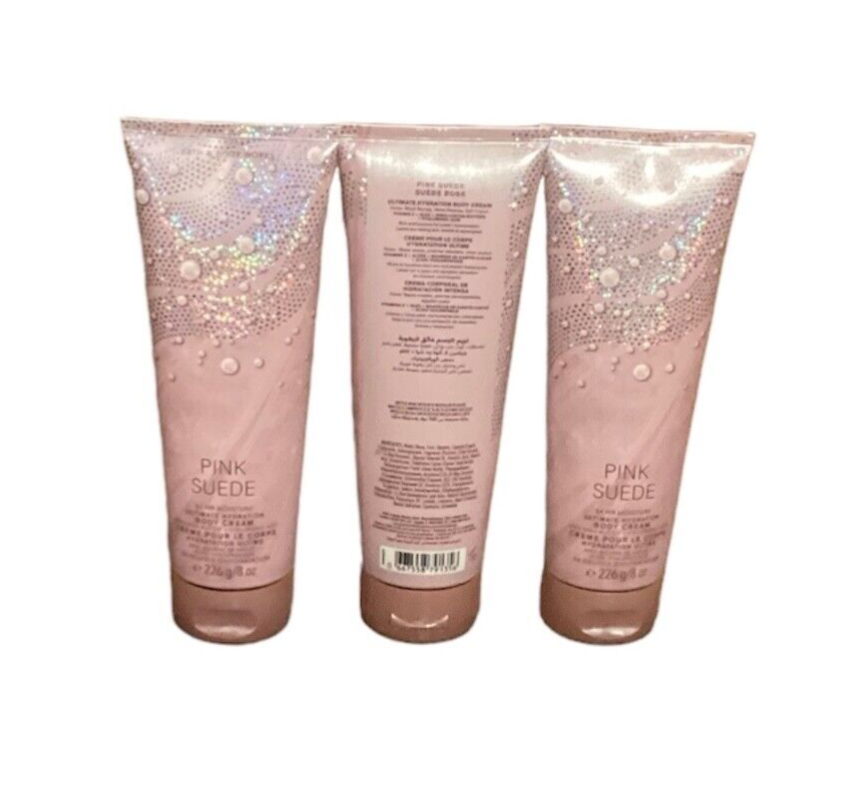 3 PINK SUEDE ULTIMATE HYDRATION BODY CREAM 8 FL OZ. Bath & Body Works ...