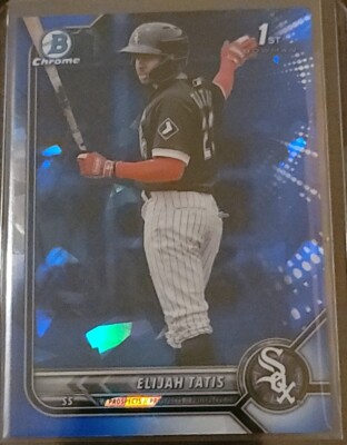 2022 Bowman Sapphire Elijah Tatis 1st Chrome Prospect #BCP-23 Chicago ...