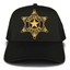 Security Officer Black Gold Star Embroidered Iron on Patch Adjustable ...