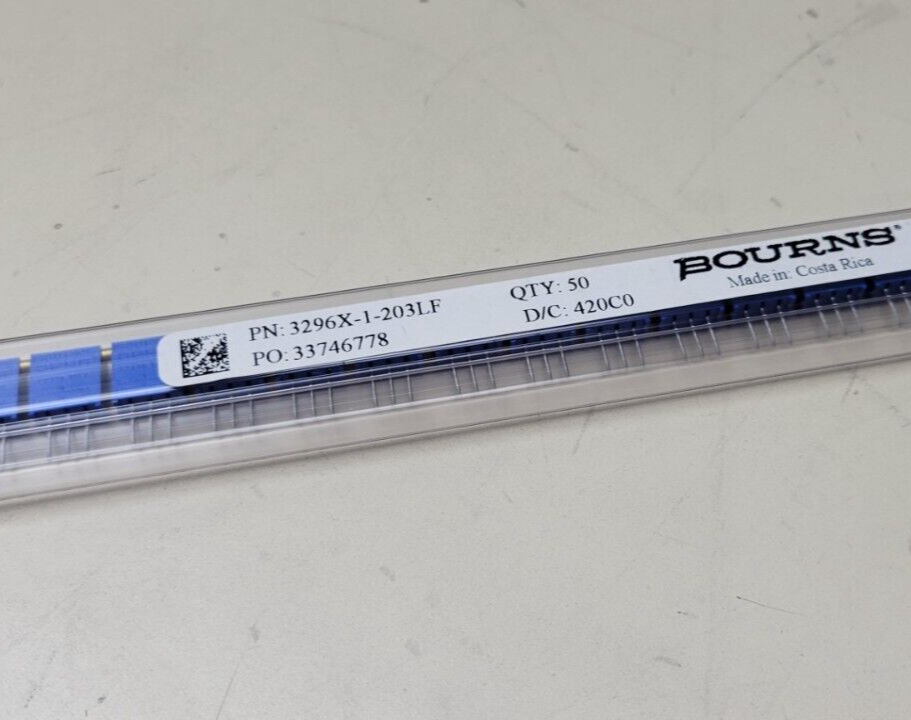 Qty 12, 3296X-1-203LF, POT, 20K, 25 TURN, 0.5W, CERMET TRIM, RA, PCB | eBay