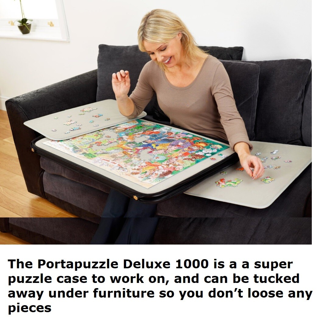 Deluxe 1000 Jig Saw Puzzle Carrier Portable w/ Carry Handle Jigsaw Case ...