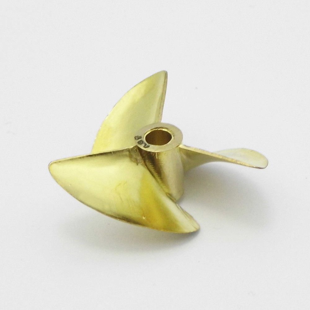 36 37mm 3-Blades Copper Propeller Prop 3.175 4.76mm 1/8" fr RC Boat ...