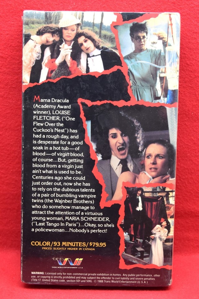 New Sealed VHS Tape Mama Dracula 1988 Trans World Entertainment ...