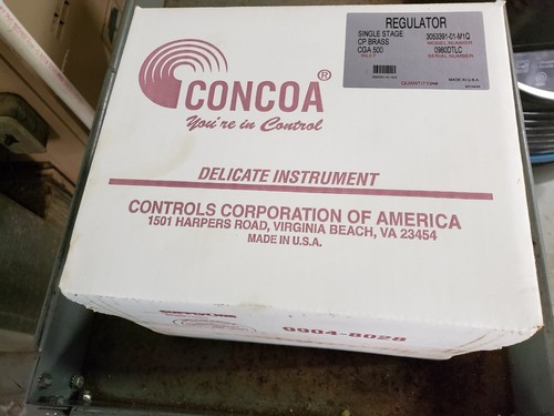 Concoa 305 Series Single-Stage Regulator 3053391 CGA 500, Co2 and ...