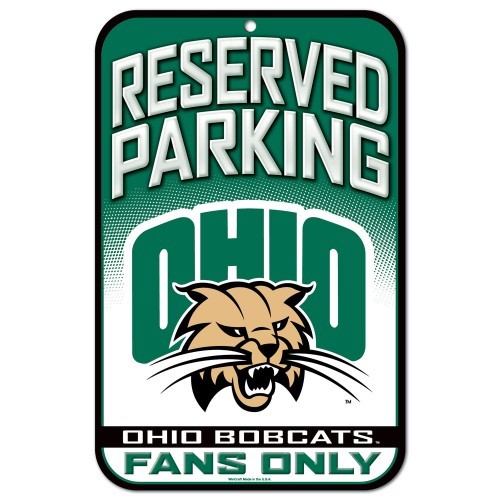 OHIO UNIVERSITY BOBCATS 11"X17" PLASTIC SIGN DURABLE POSTER OUTDOOR OR ...