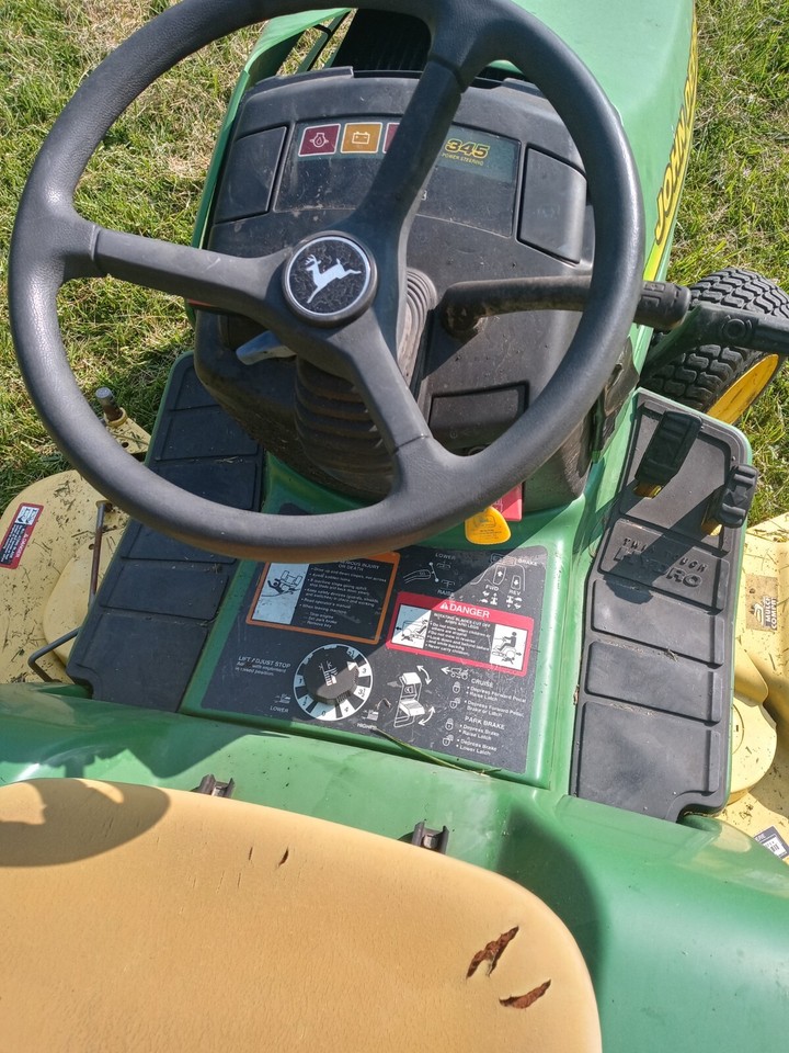 John Deere 345 Mower/ Garden Tractor- 54" Deck- Kawasaki FD590V Engine ...