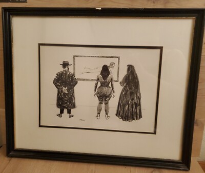 J Herr 'Art is for Everyone' Signed Framed COA Art Print, Mid Century ...