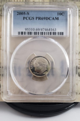 2005-S Roosevelt Proof Dime - PCGS PR69DCAM - Nice Coin! 4163 | eBay