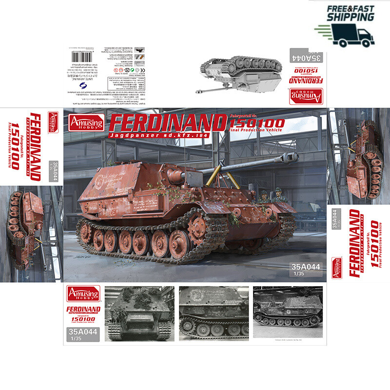 Amusing 35A044 135 FERDINAND 150100 Final Pro Vehicel Jagdpanzer SD.KFZ ...