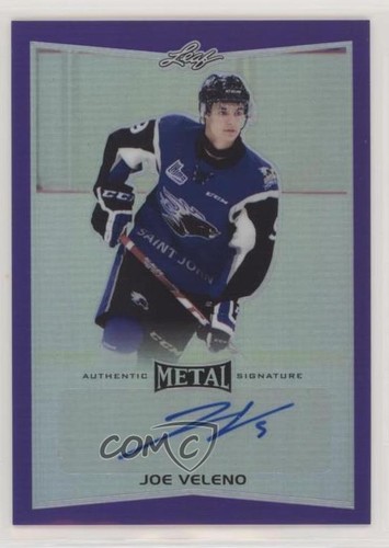 2015-16 Leaf Metal Purple Prismatic /15 Joe Veleno #BA-JV1 Auto | eBay