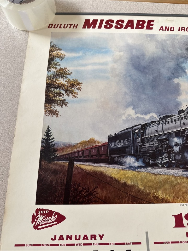 1978 Duluth Missabe & Iron Range Railroad calendar Mallet Engine 36 ...