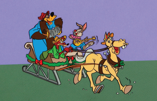 Splash Mountain Brer Bear Fox Rabbit Holiday NON GLOSSY Disney Cel ...