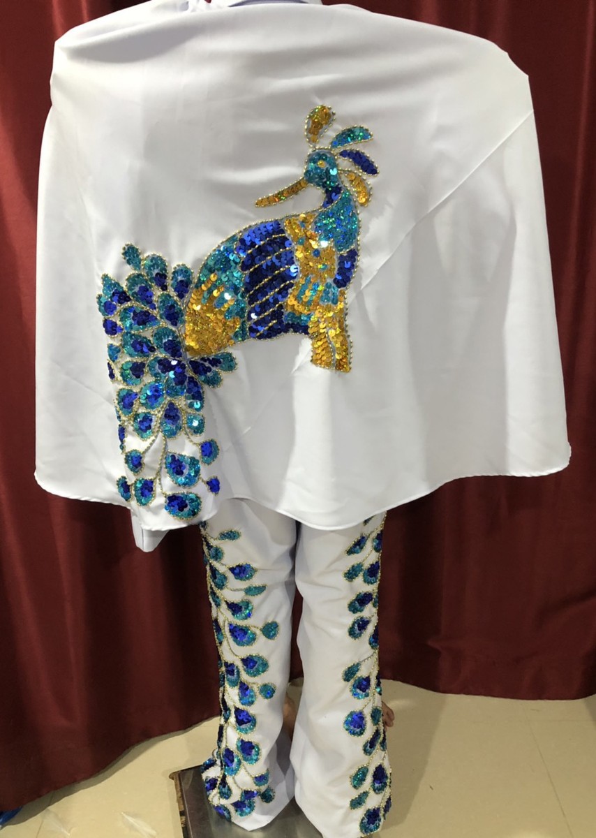 Elvis Peacock Jumpsuit Fashion Fit For A King