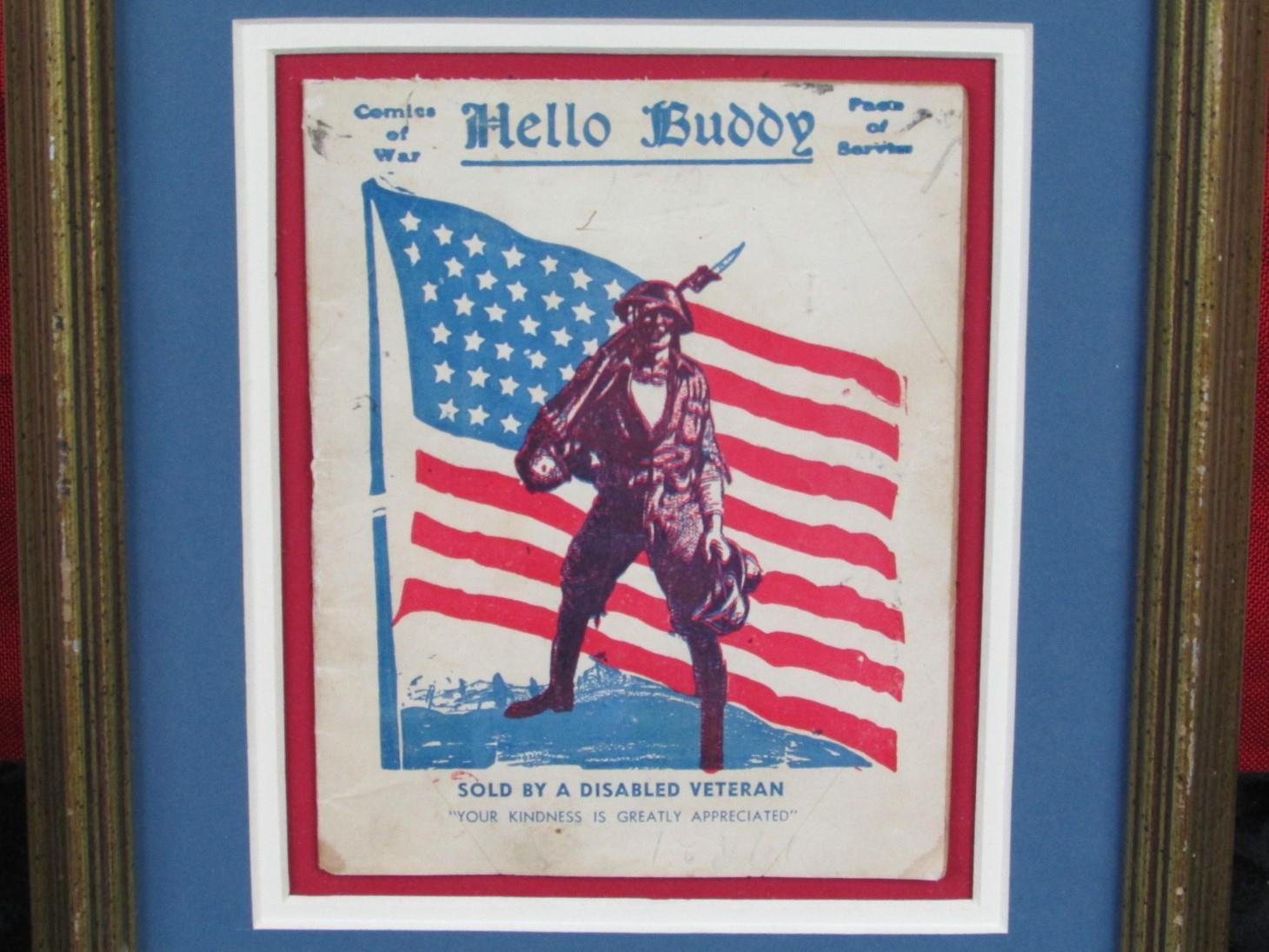 Vintage 1940s Hello Buddy Comics of War Book Military Disabled Veterans ...