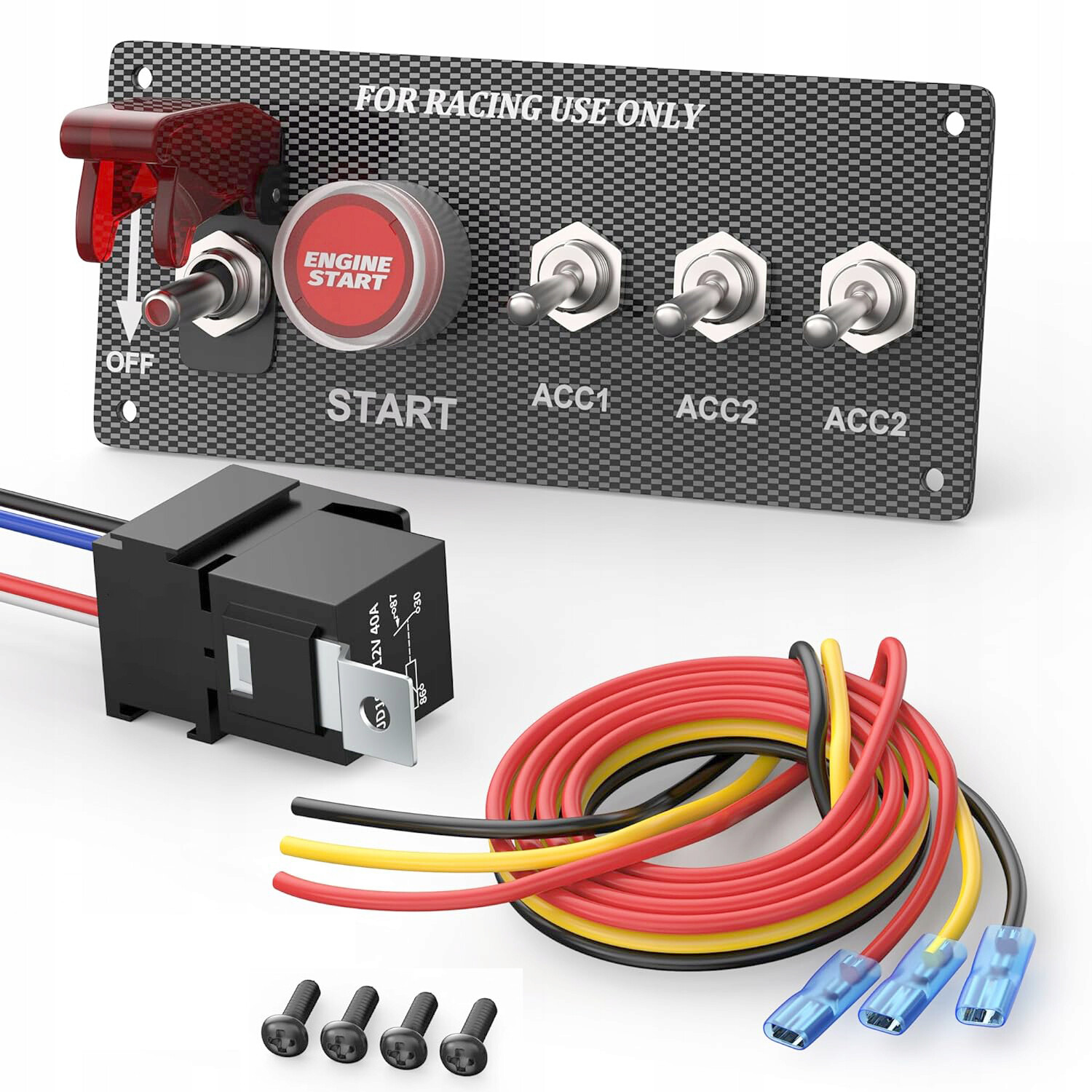 Ignition Switch Panel Race Toggle Switch Panel DC 12V 30A Racing Switch ...