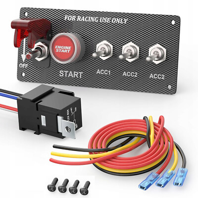 Ignition Switch Panel Race Toggle Switch Panel DC 12V 30A Racing Switch ...