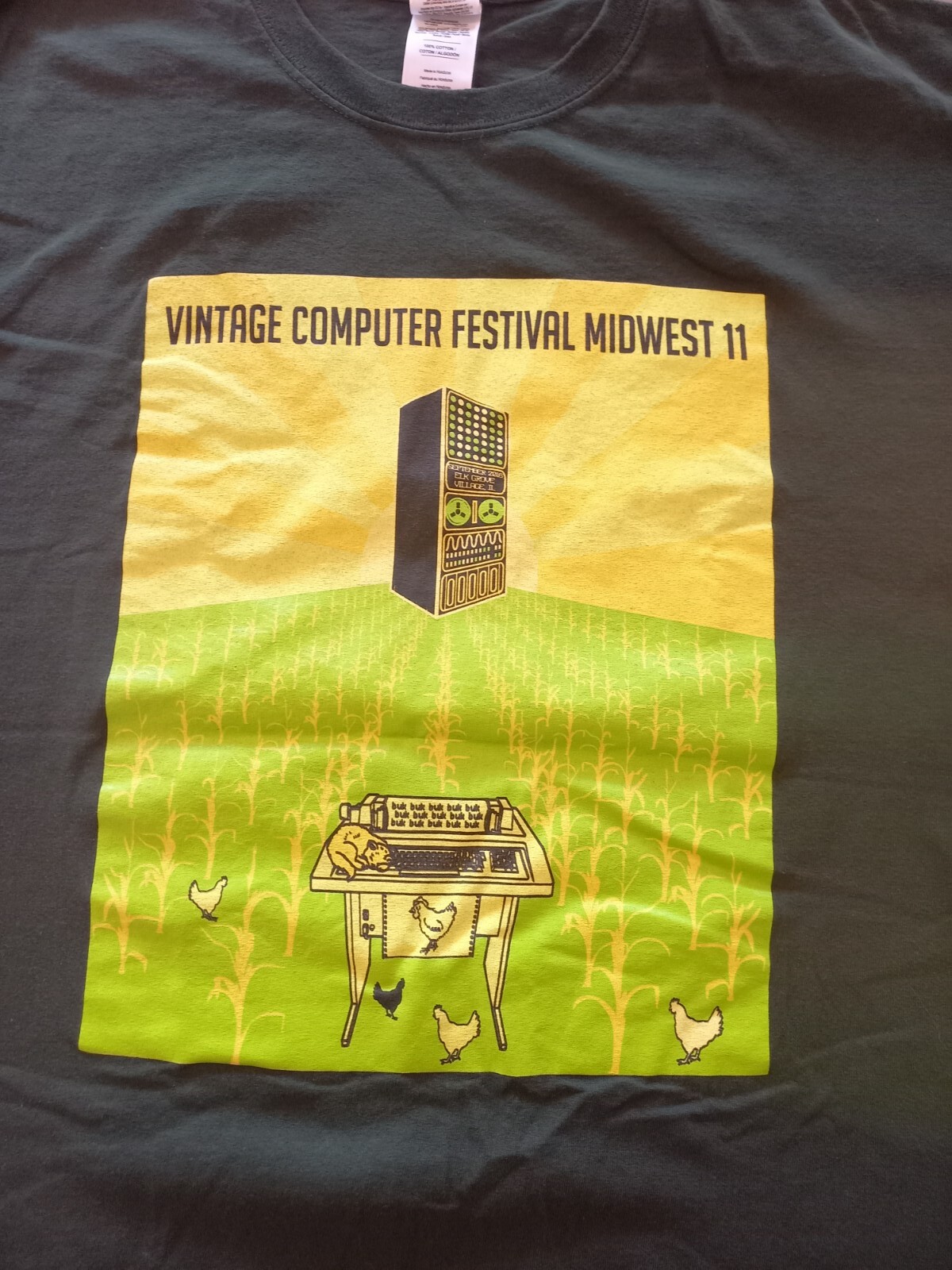 Vintage Computer Festival Midwest T Shirt Size XL Apple Commodore ...