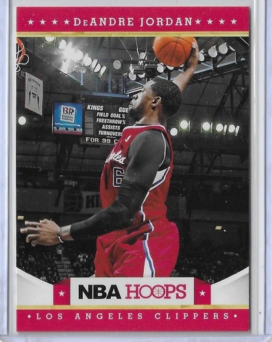 2012-13 Panini NBA Hoops DeAndre Jordan Card #193 Los Angeles Clippers ...