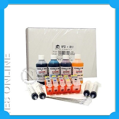 NES PGI670/CLI671 Edible Cake Ink Kit Canon MG5760/MG5765/MG6860/MG7760 ...