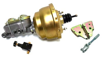 8" Dual Street Rod Brake Booster 1 1/8th Master Cylinder + GM A Body ...