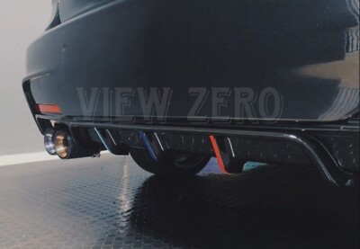 For BMW M Sport Stripes Stickers Rear Diffuser Decals 140i M2 M3 M4 M5 ...