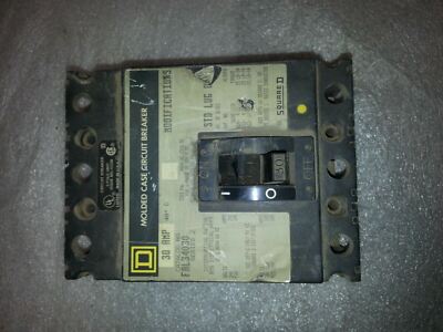 SQUARE D 30AMPS FAL34030 2 480VAC 250VDC 3POLE MG-8388 shly | eBay