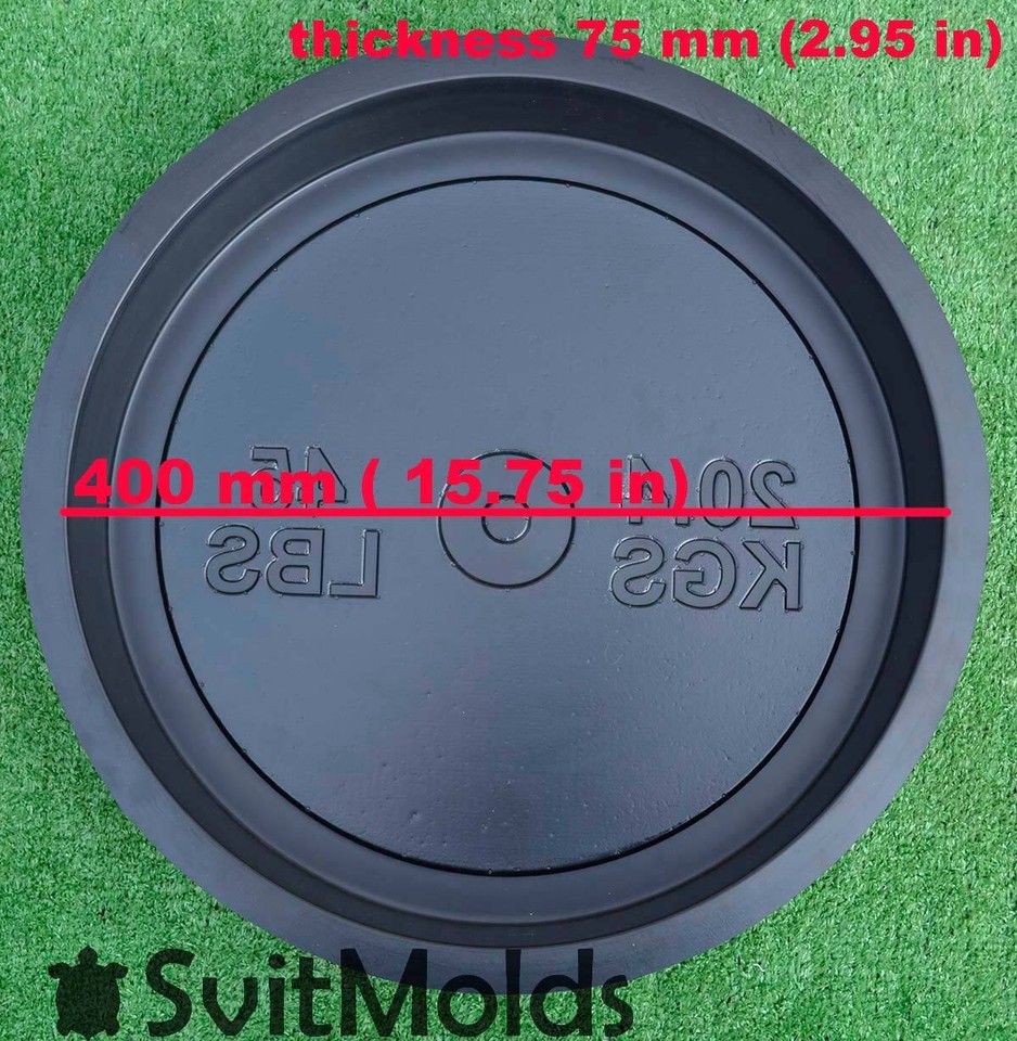 PLATES BARBELL DISCS 5 pcs Molds CONCRETE WEIGHT DISCS OLYMPIC LIFTING ...