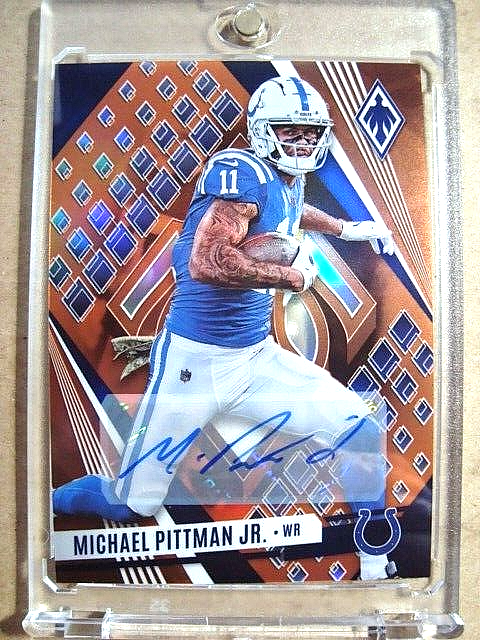 2023 Michael Pittman Jr. Panini Phoenix Orange Autograph /50 MINT 🔥🔥🔥 ...