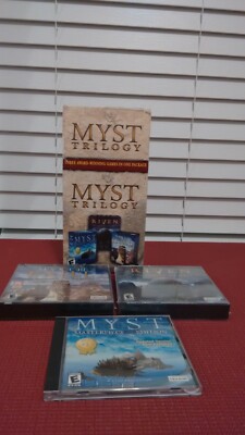 MYST Trilogy PC CD-ROM Box Set RIVEN EXILE (Ubisoft, 2002) MAC / PC ...