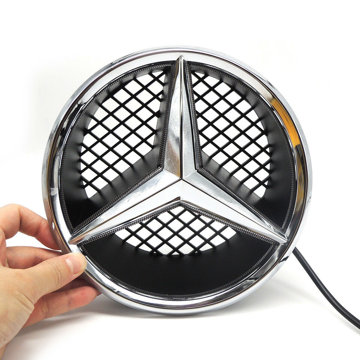 For Mercedes Benz LED Emblem Front Grille Illuminated Logo Star Badge ...