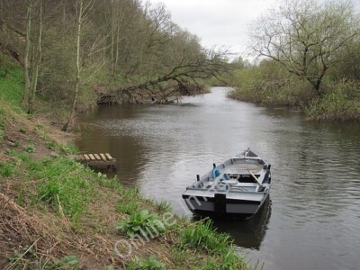 Photo 6x4 Boat, Tillmouth Estate Ladykirk/NT8847 A salmon fishing boat ...