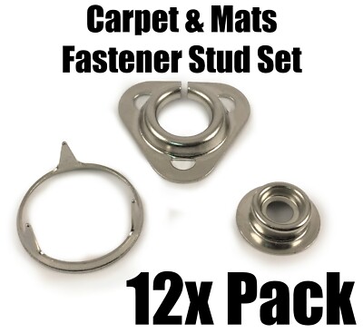 12x Stud Set Car Boat Caravan Carpet Mats Fasteners Veltex Flooring Kit ...
