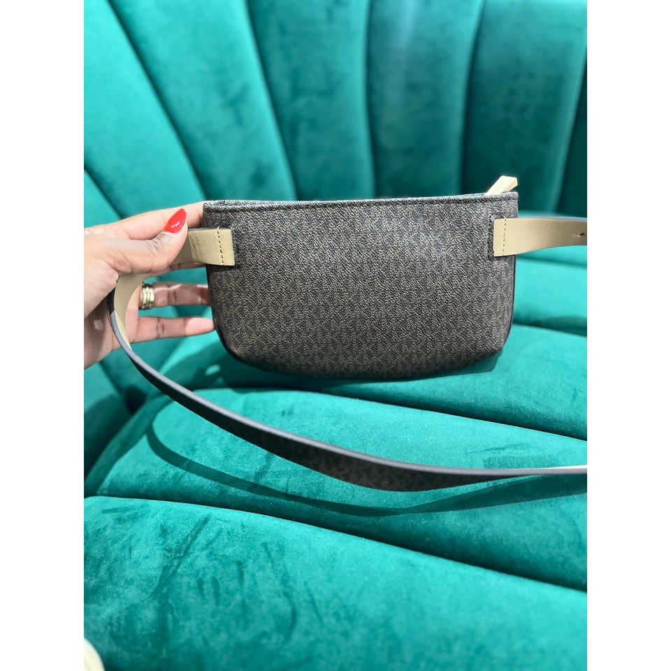 Michael Kors Jet Set Belt Bag Fanny Pack Crossbody Waist Bag Gold Logo ...