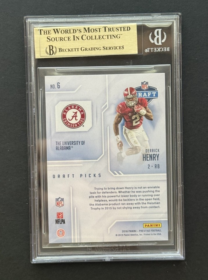 🔥 2016 Prestige Derrick Henry Draft Picks RC BGS 9.5🔥 Titans - Ravens ...
