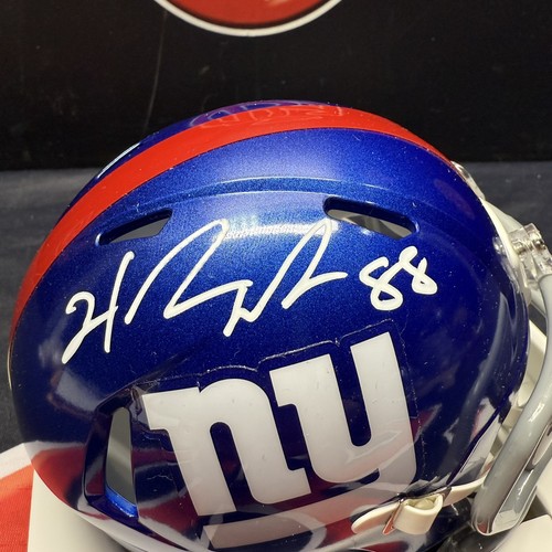 Hakeem Nicks Autographed New York Giants Speed Mini Helmet Beckett ...