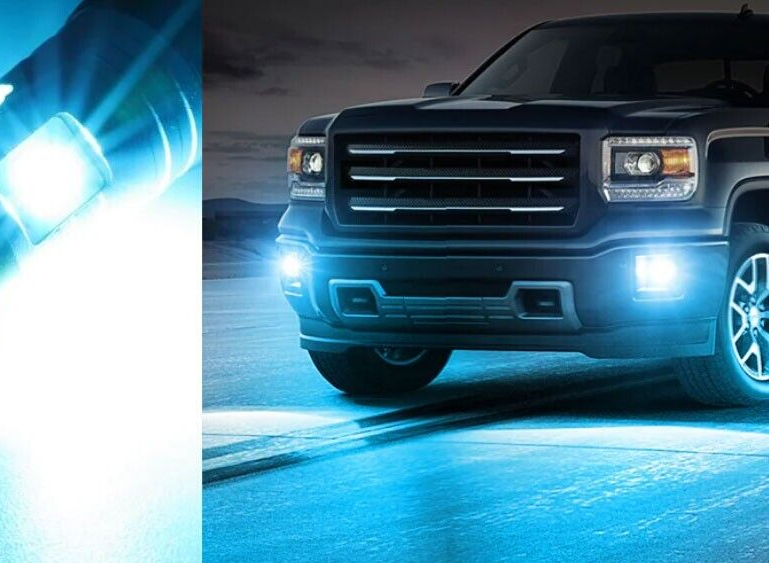 New Pair H11, H9, H8, H16 ICE BLUE LED Fog Light, DRL Bulbs | eBay