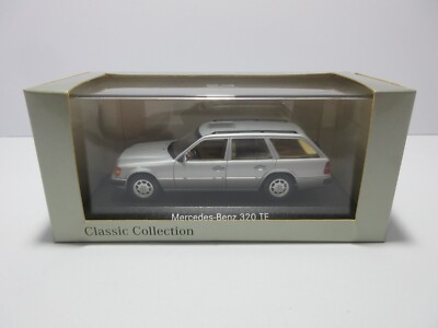 1:43 Mercedes Benz 320TE E-Klass Wagon S124 Brillant Silver Die Cast ...