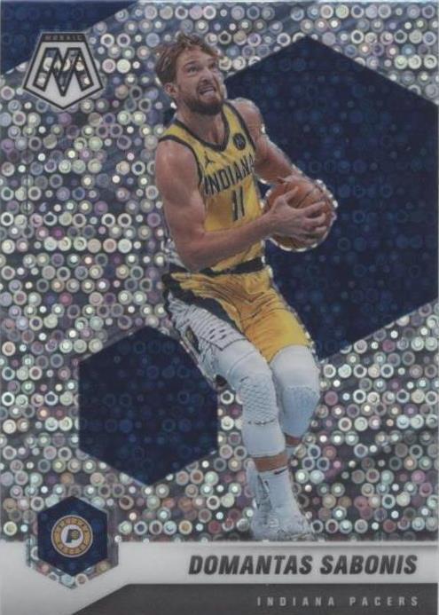 2020-21 Panini Mosaic - Domantas Sabonis #15 Fast Break Silver Prizm ...